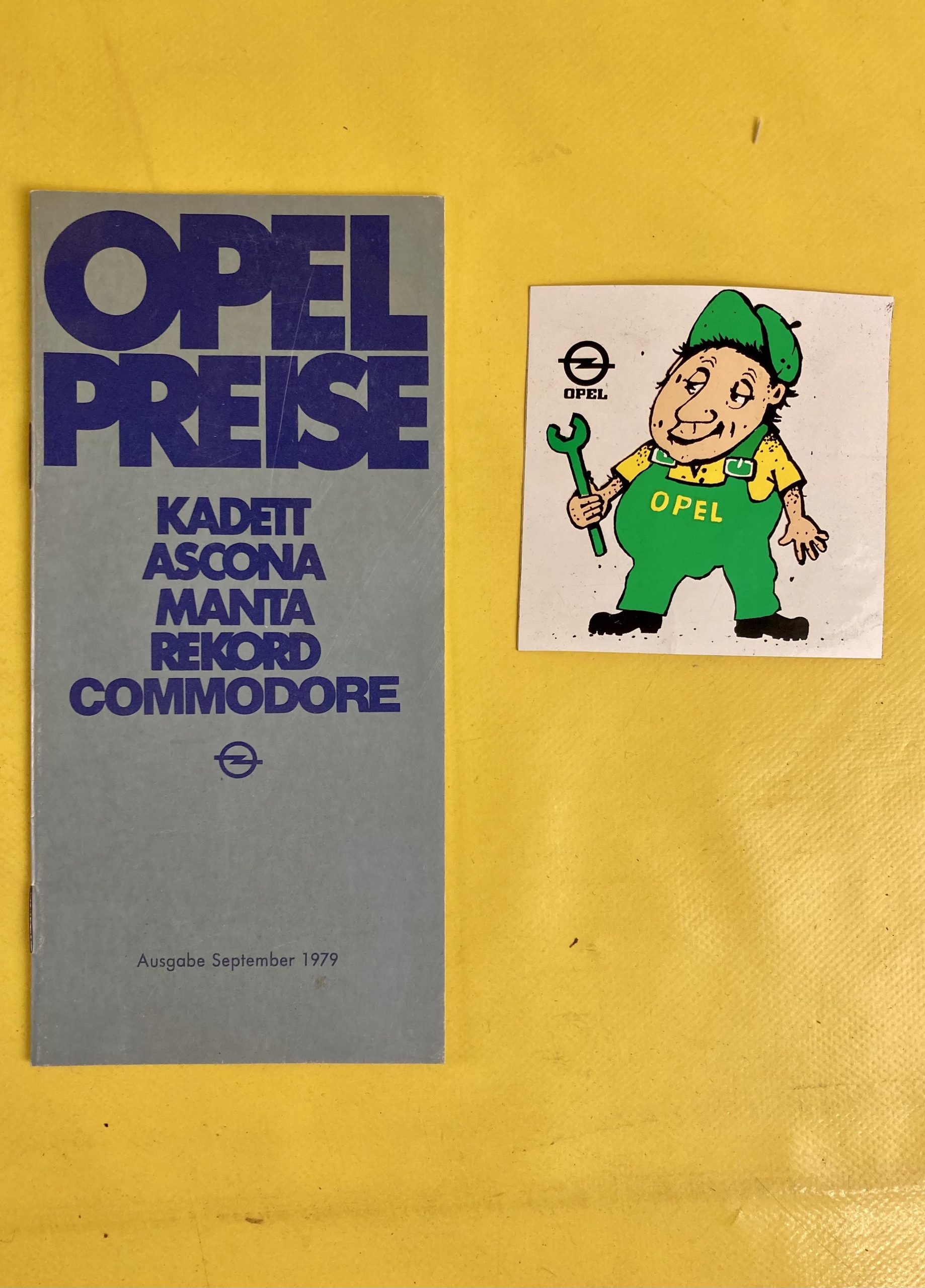 Original Opel Arbeitskatalog Kadett Ascona Rekord Manta Commodore ...